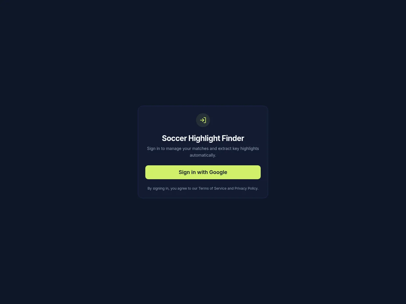 Soccer Highlight Finder
