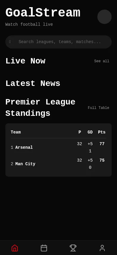 GoalStream Sports Live