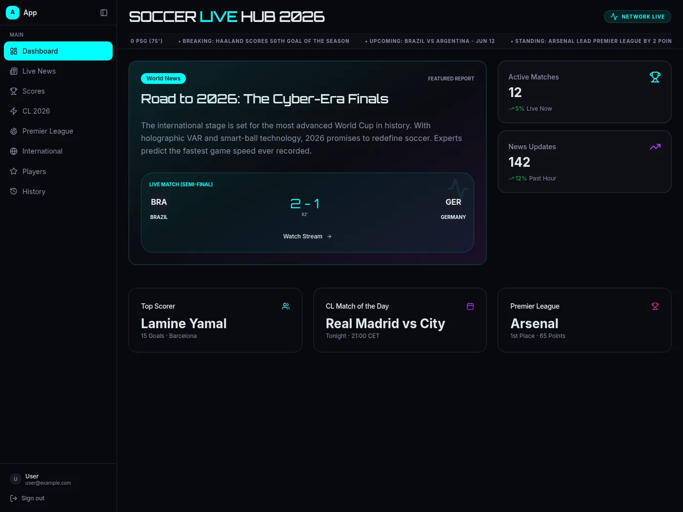 Soccer Live Hub