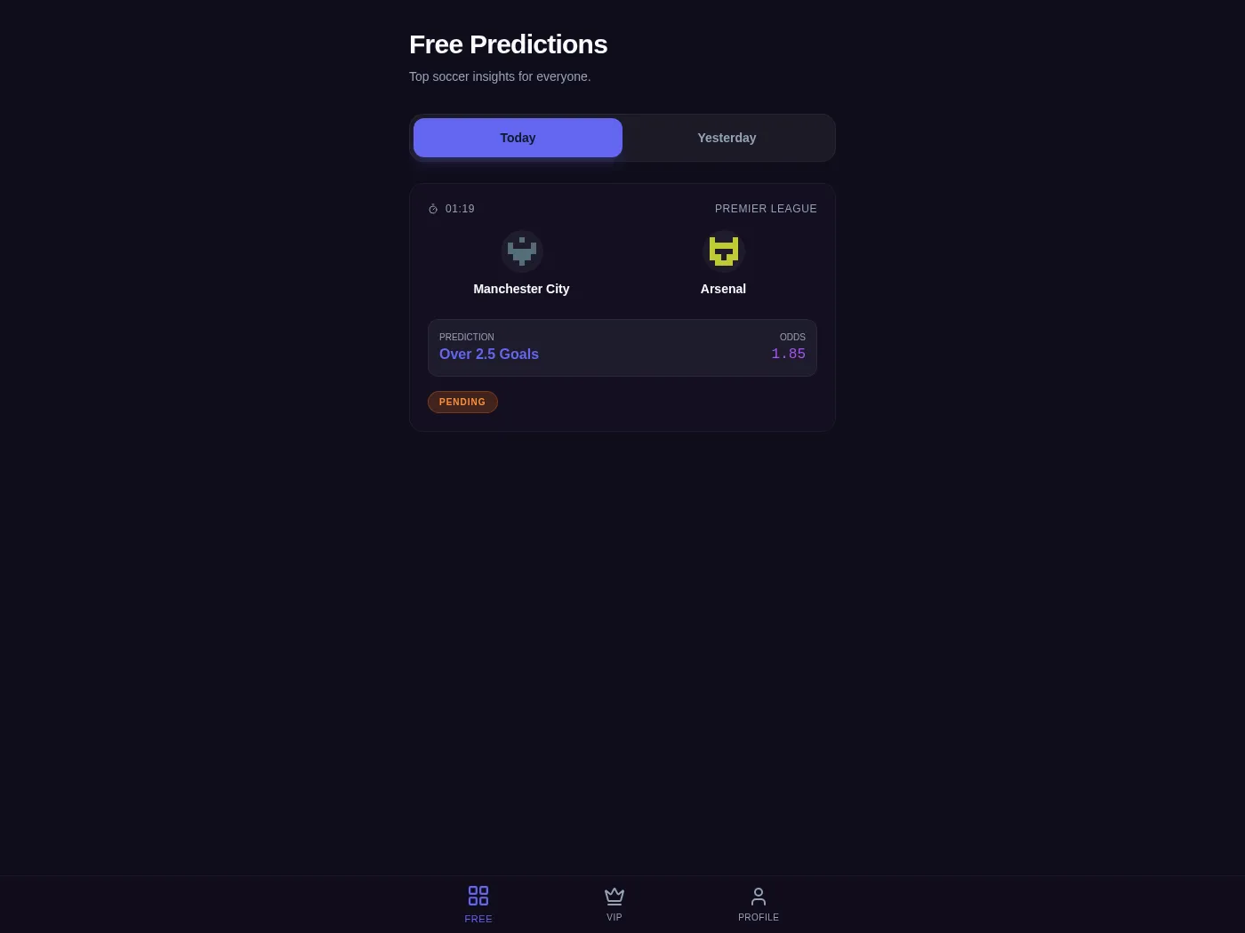 FootyPredictor Web App