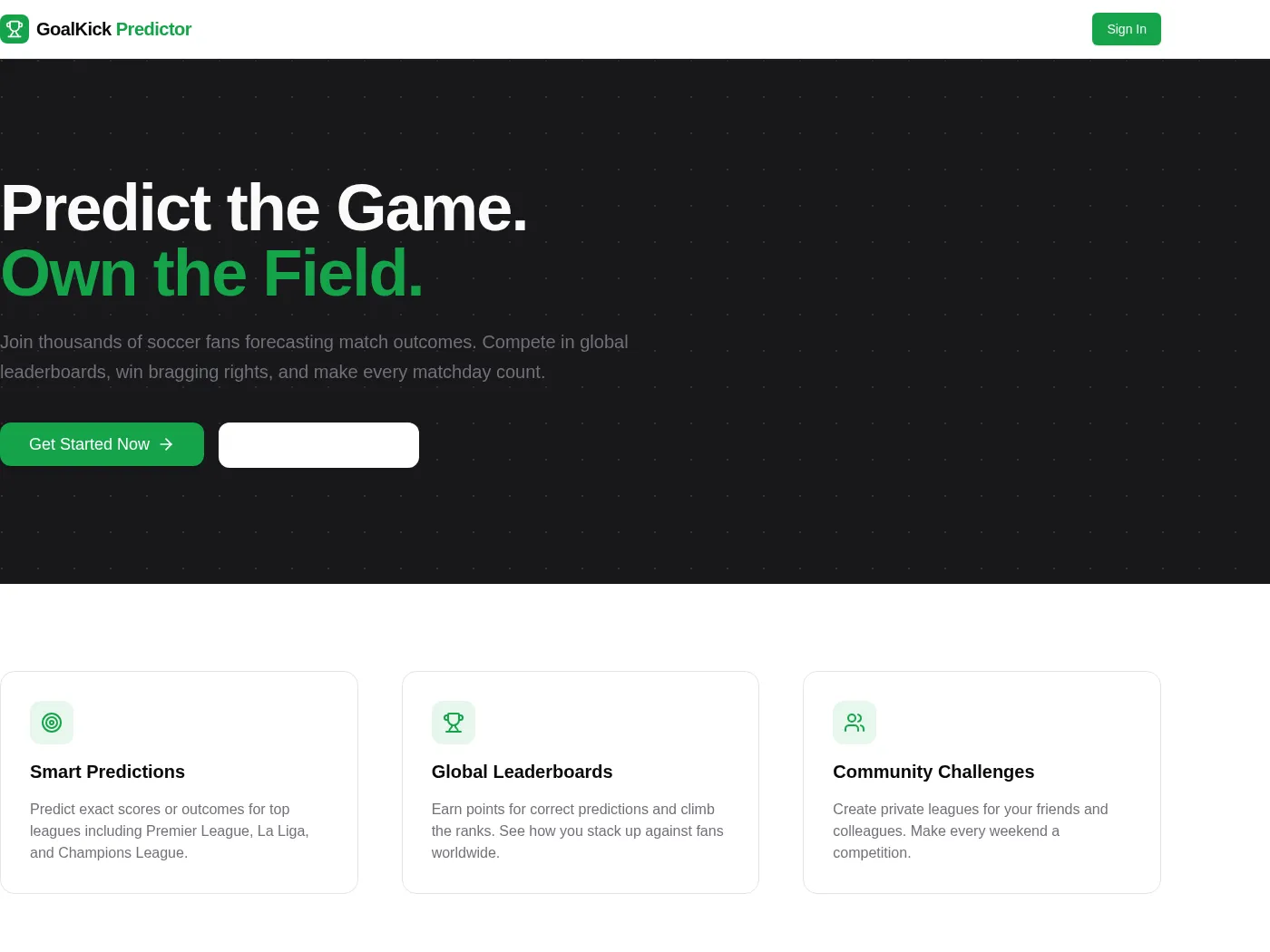 GoalKick Predictor