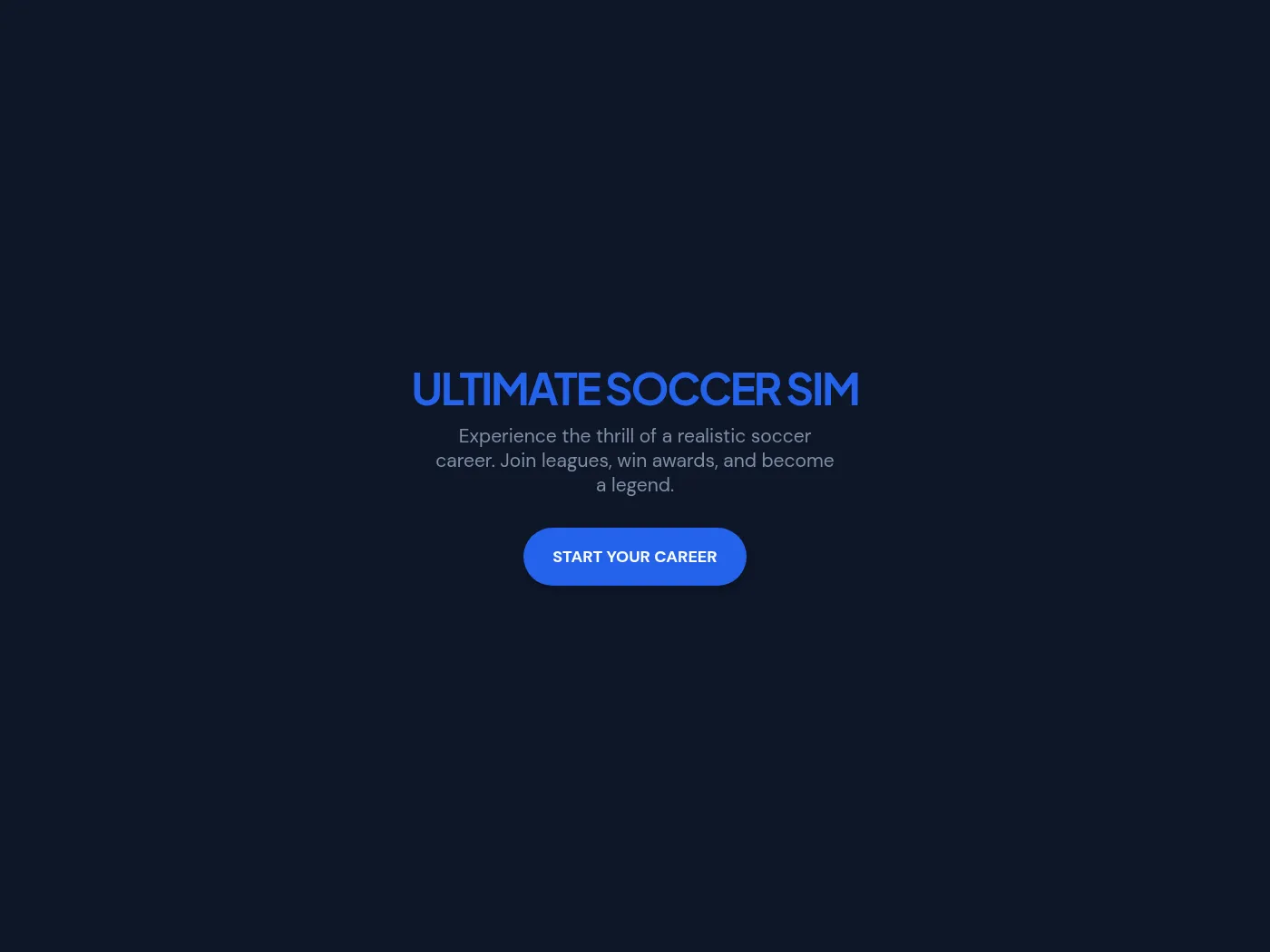 Ultimate Soccer Simulator