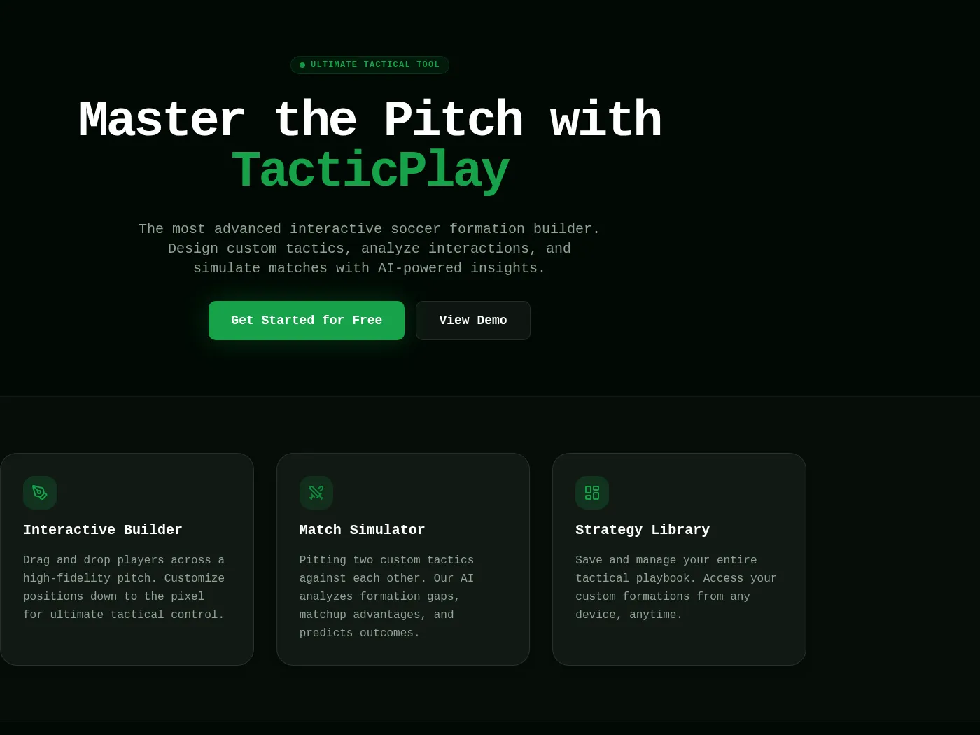 TacticPlay Soccer App
