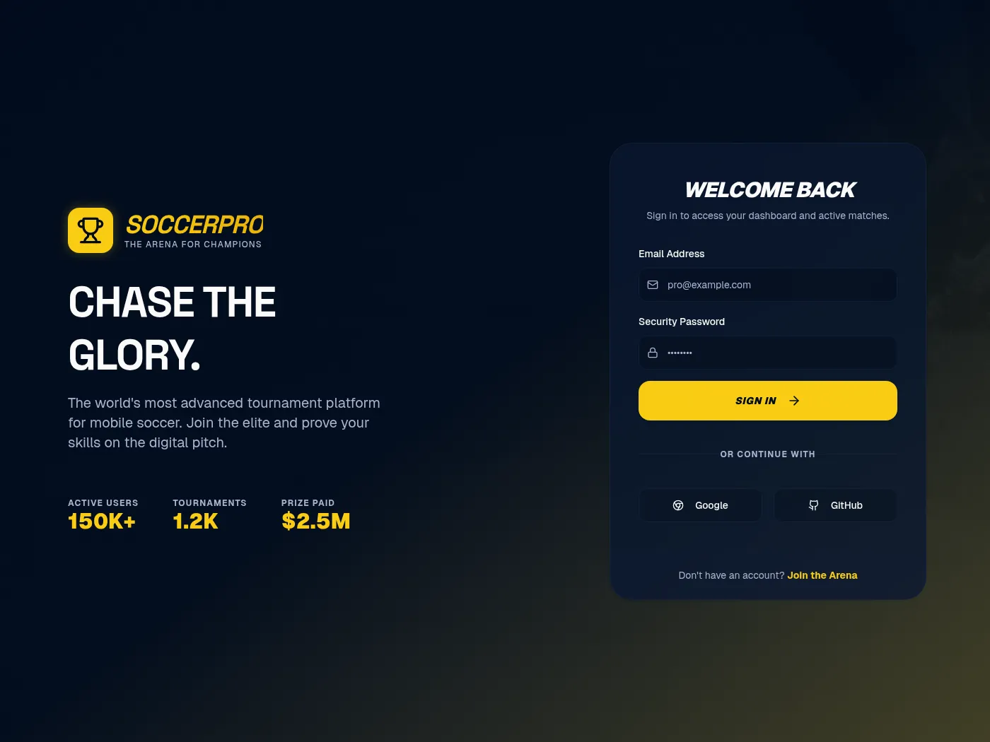 SoccerPro Tournament Platform