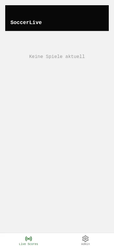 SoccerLive Admin Ticker