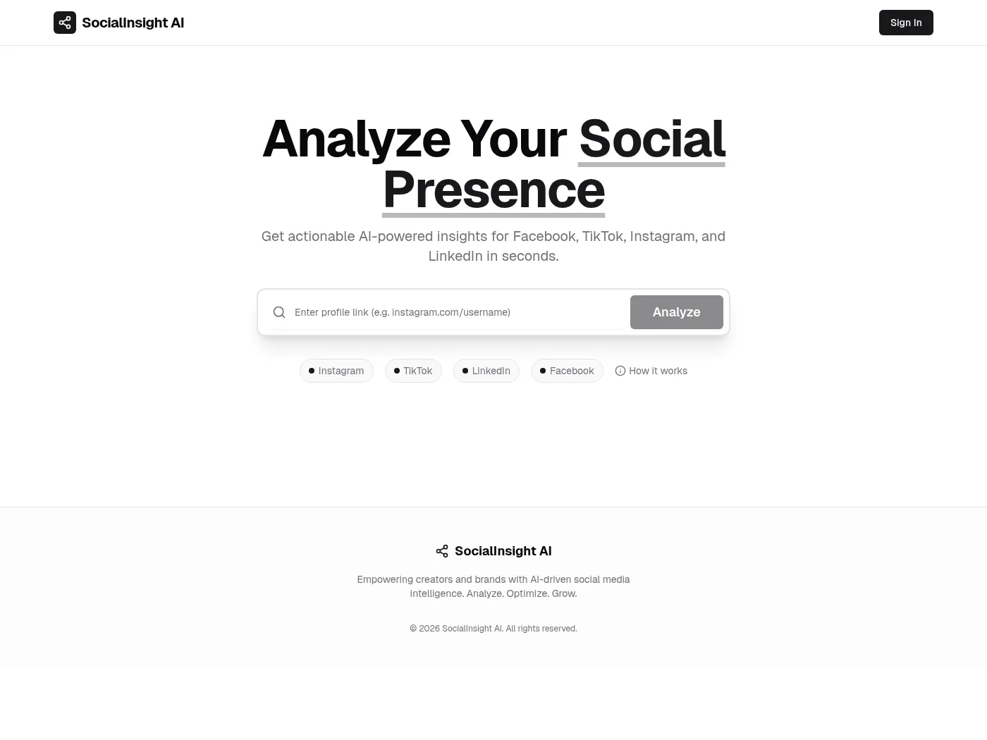Social Insight AI
