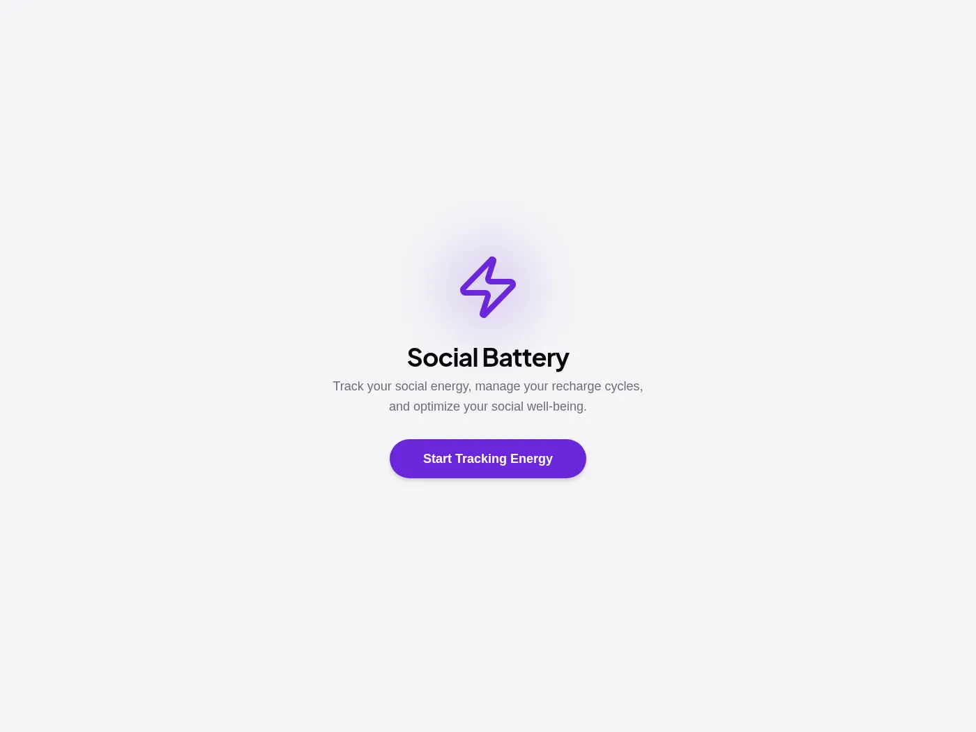 Social Battery Tracker