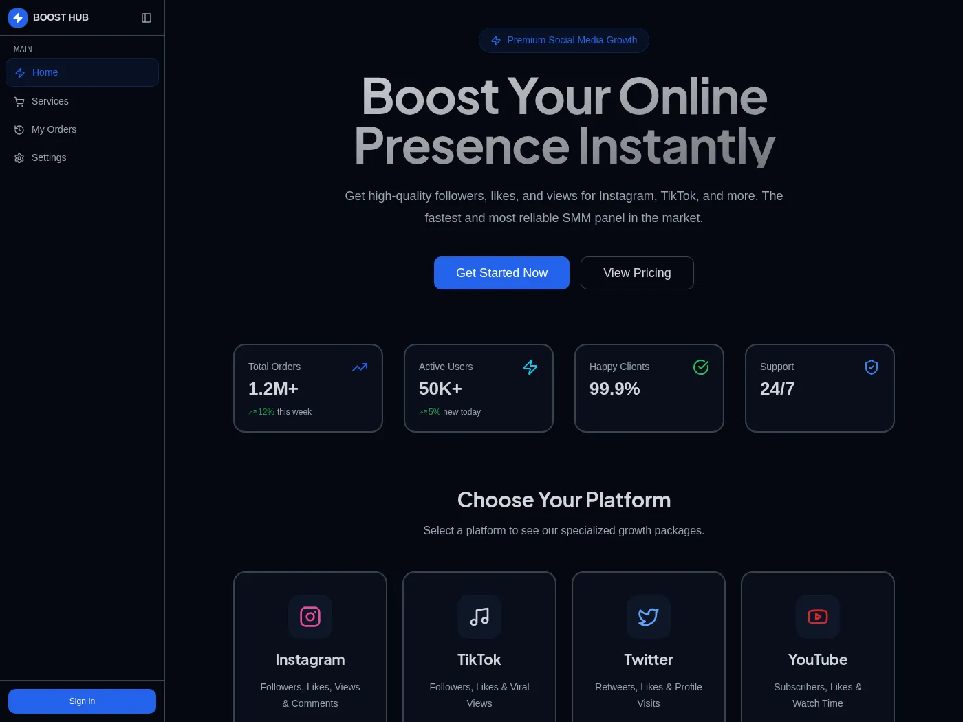 Social Boost Hub