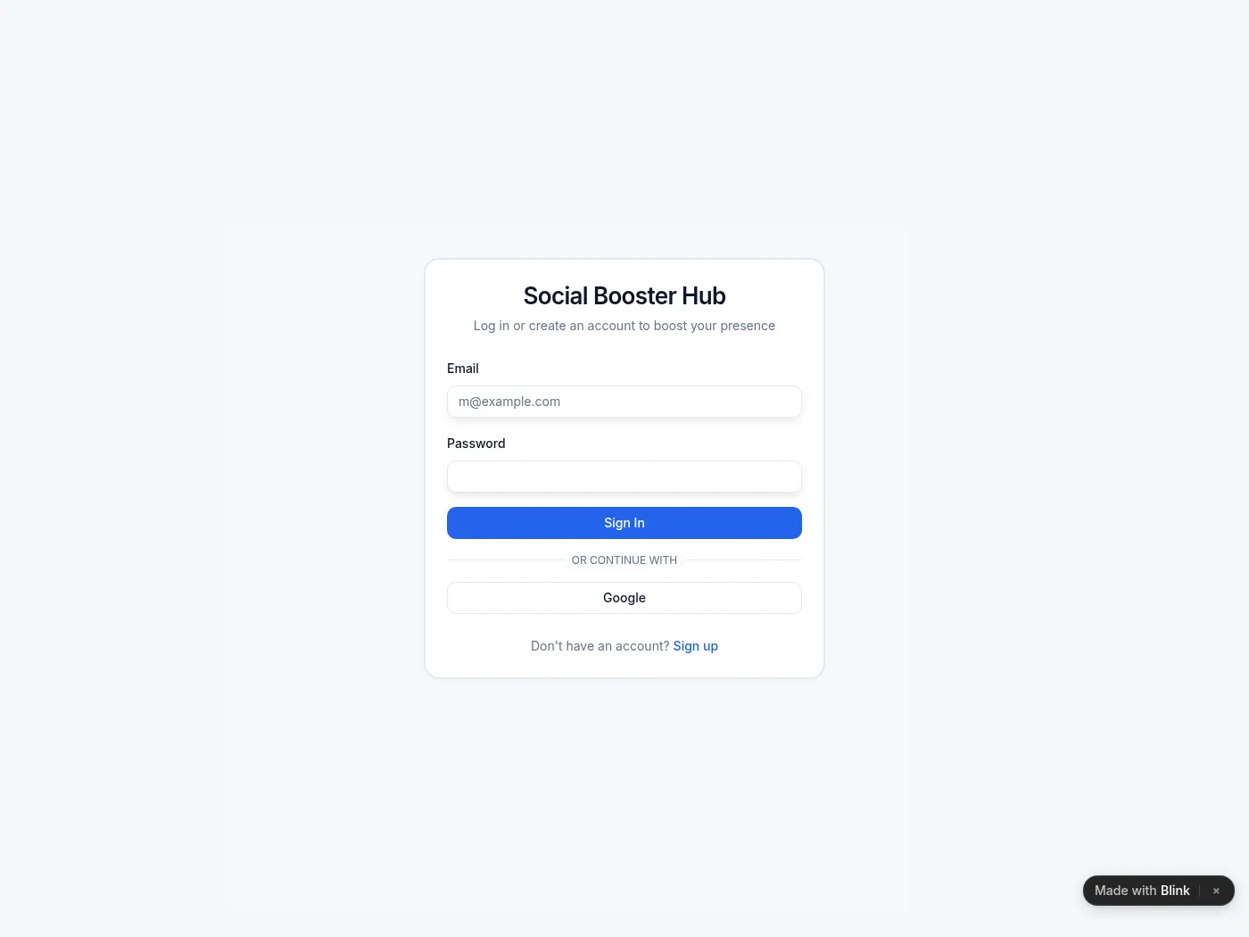 Social Booster Hub