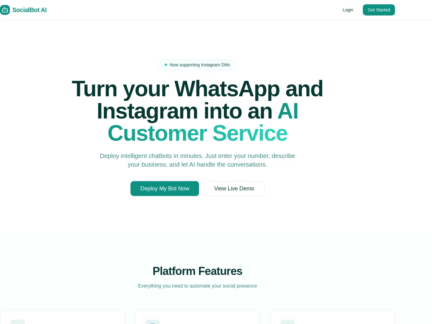 Smart Social Bot Agent