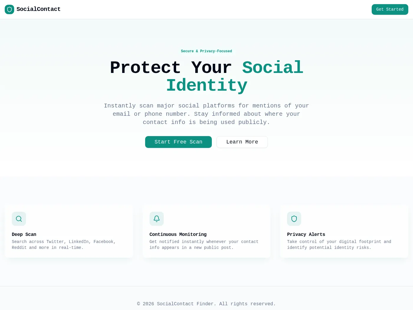 Social Contact Finder