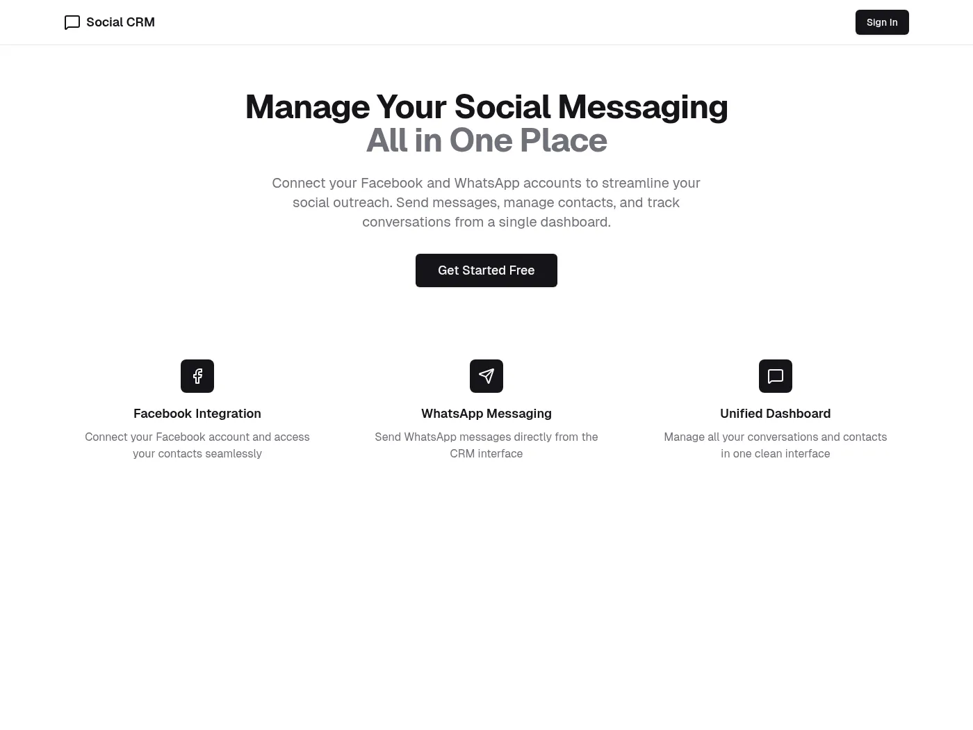 Social CRM Messenger