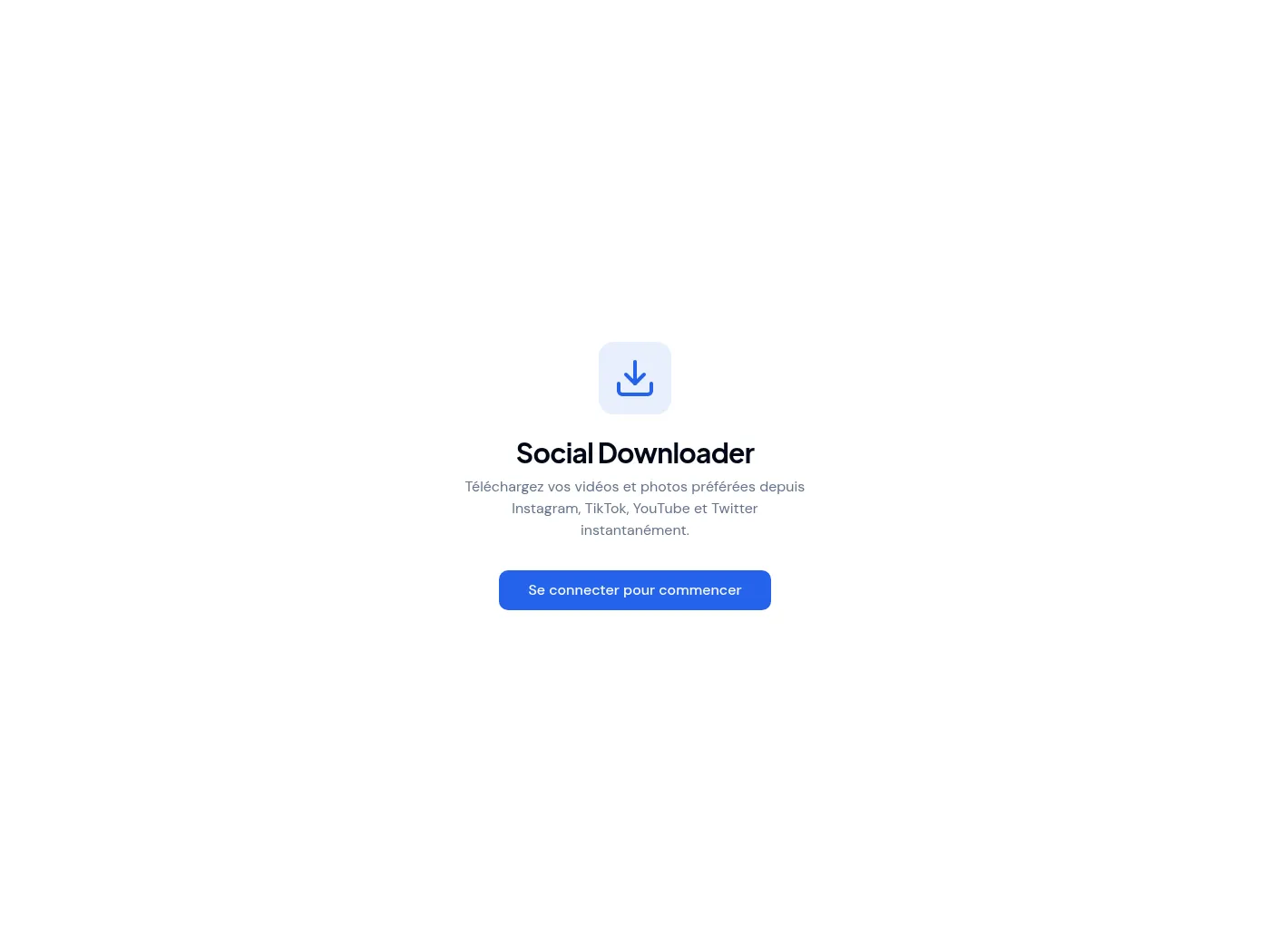 Social Media Downloader