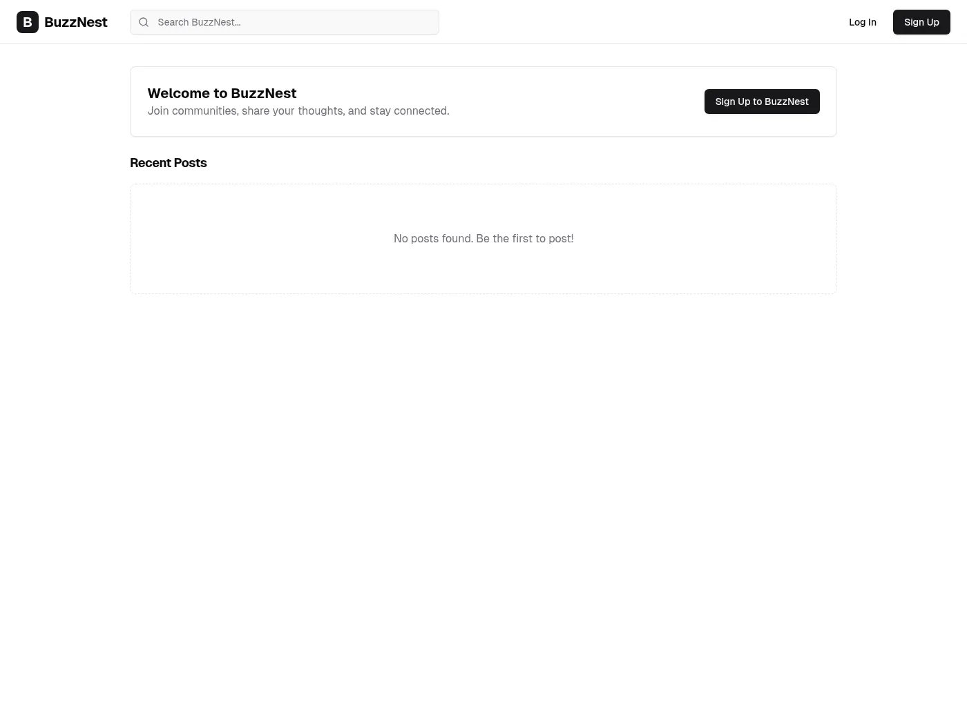 BuzzNest Social Platform
