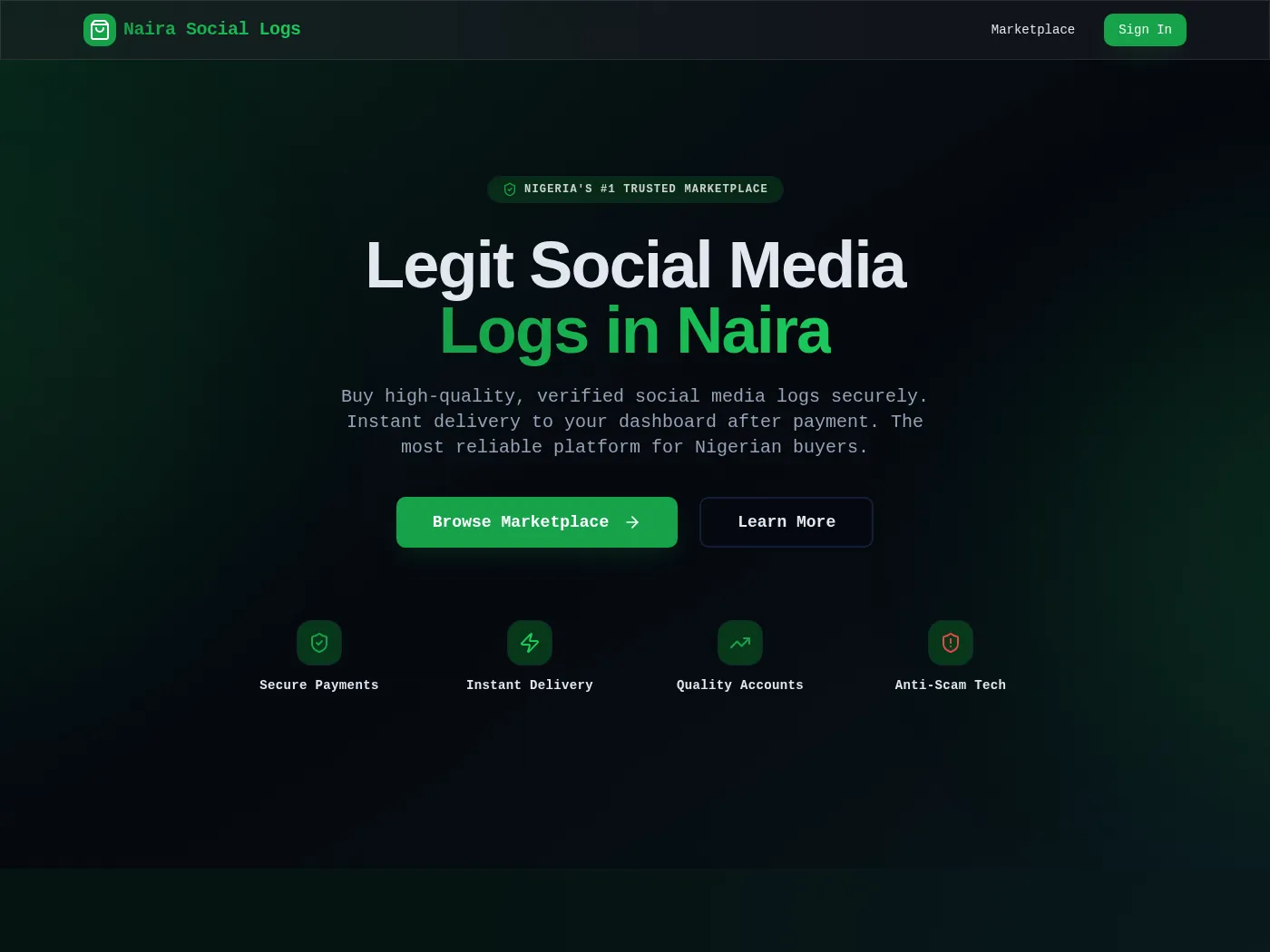 Naira Social Logs Market