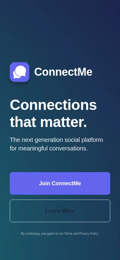 ConnectMe Social App