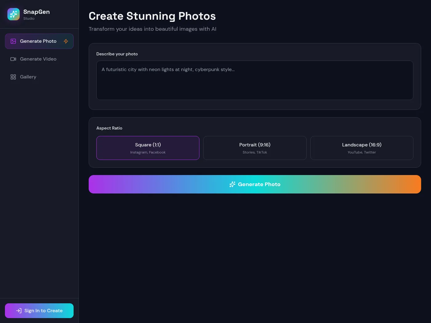 SnapGen Studio