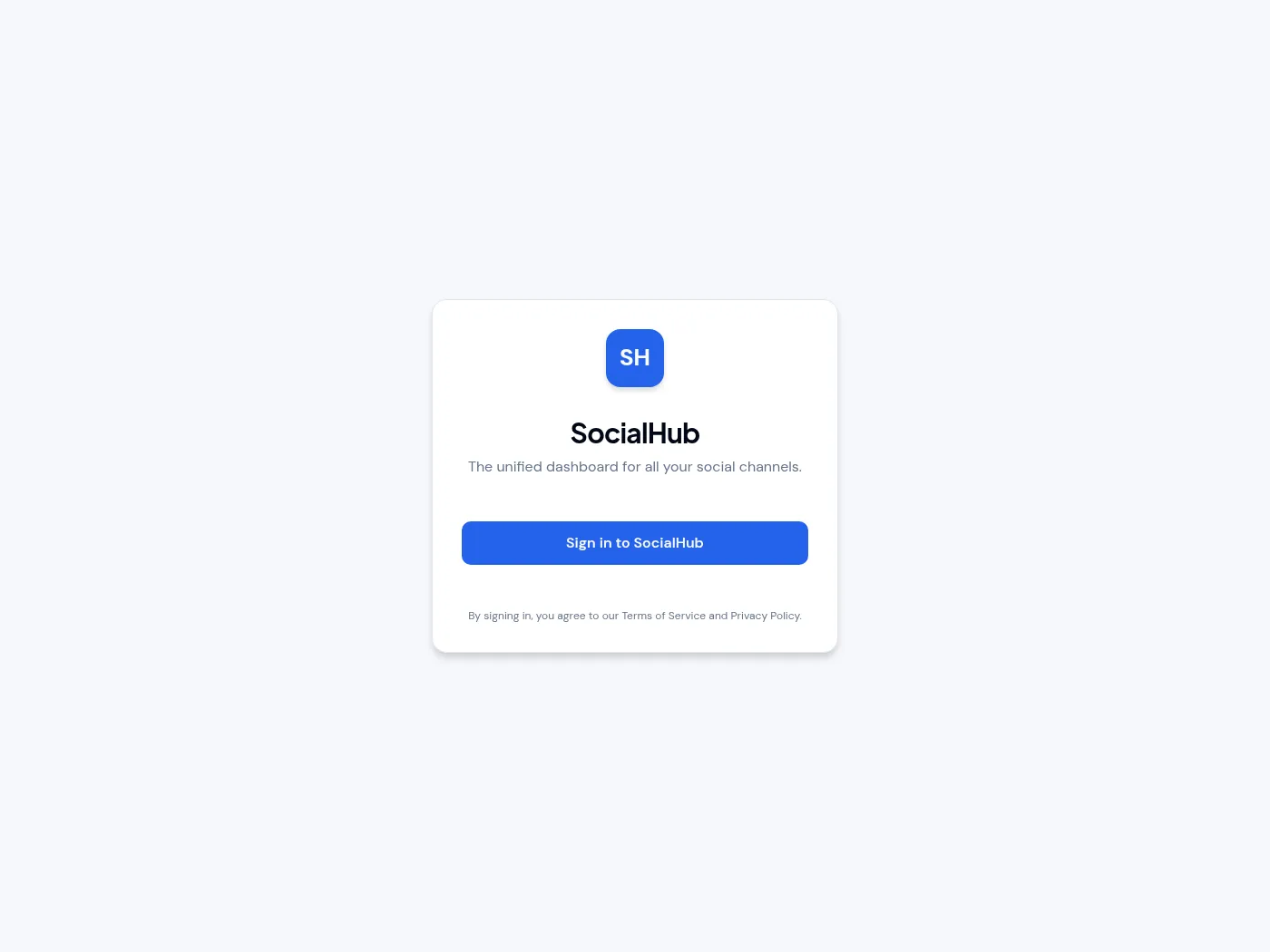 Social Media Hub