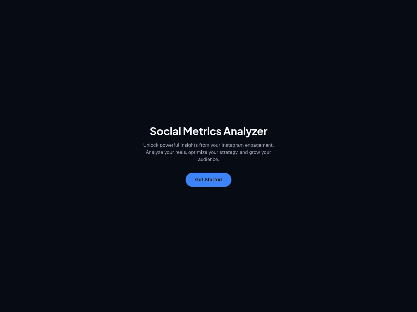 Social Metrics Analyzer