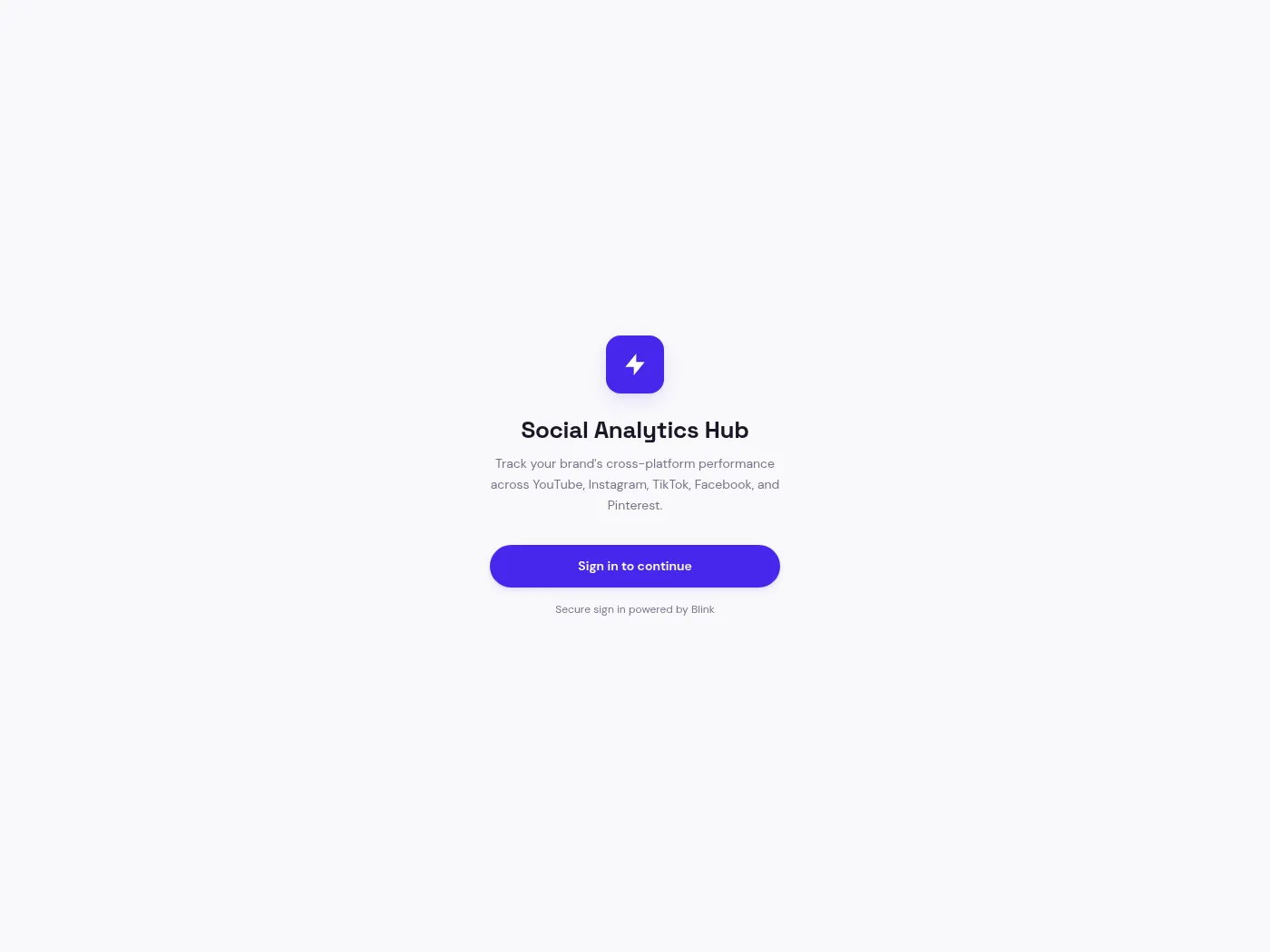 Social Analytics Hub