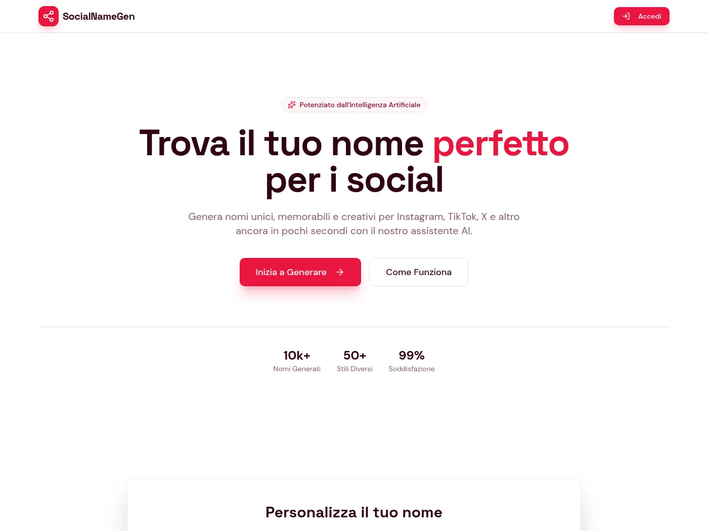 Social Name Generator