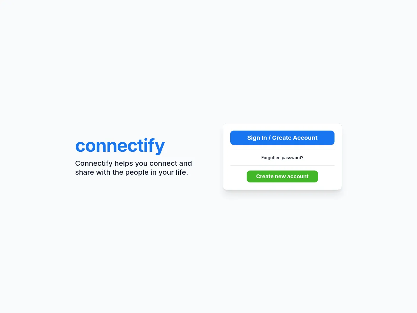Connectify Social Network