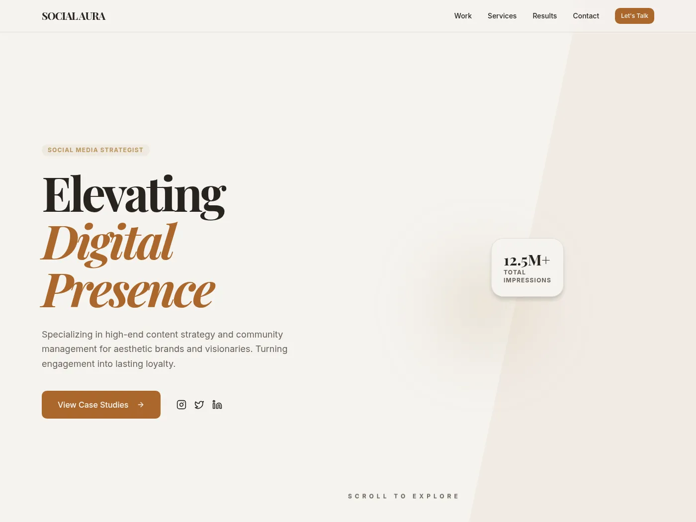 Social Manager Portfolio