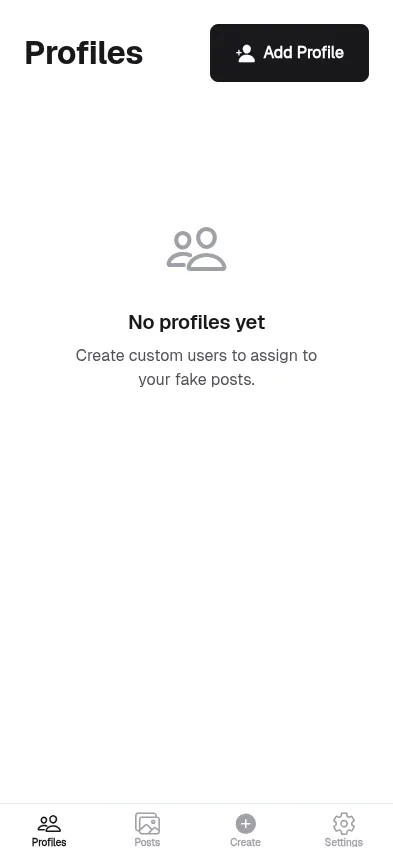 Social Post Faker