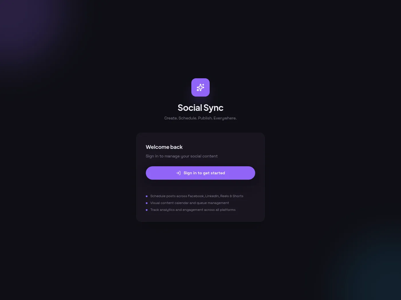 Social Sync Manager