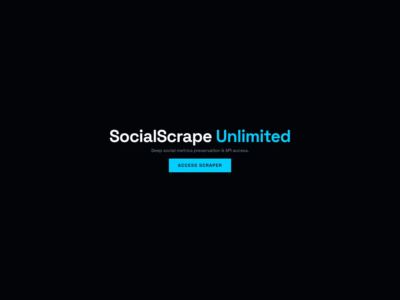 SocialScrape Unlimited
