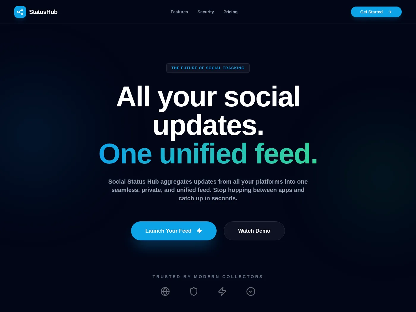 Social Status Hub