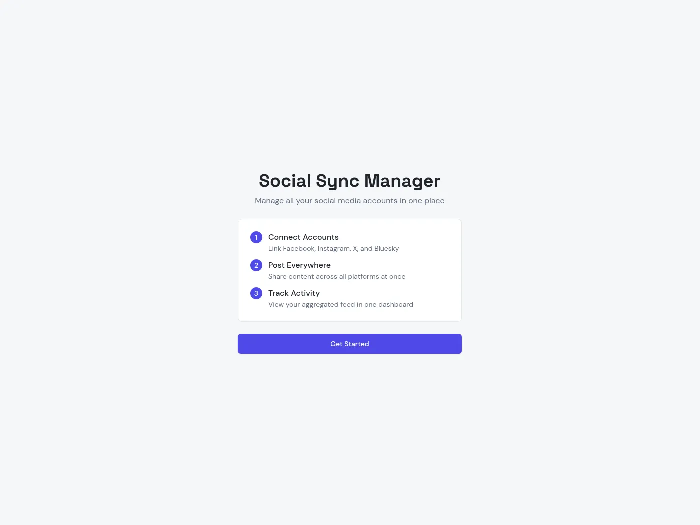 Social Sync Manager