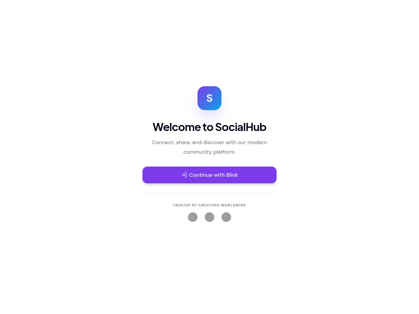 SocialHub Landing Page