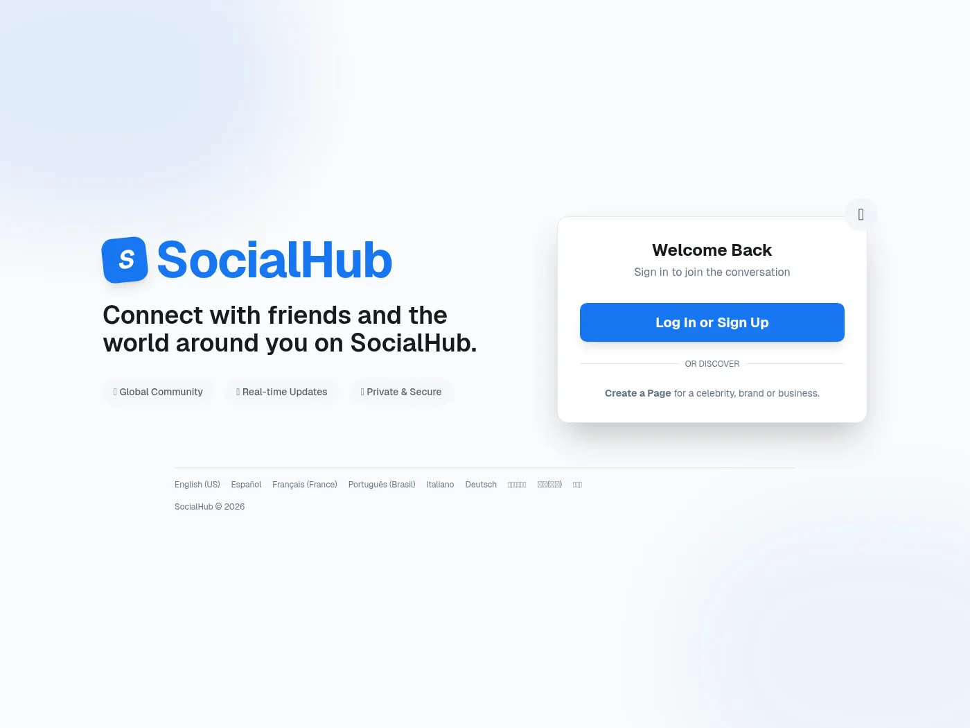 SocialHub Network