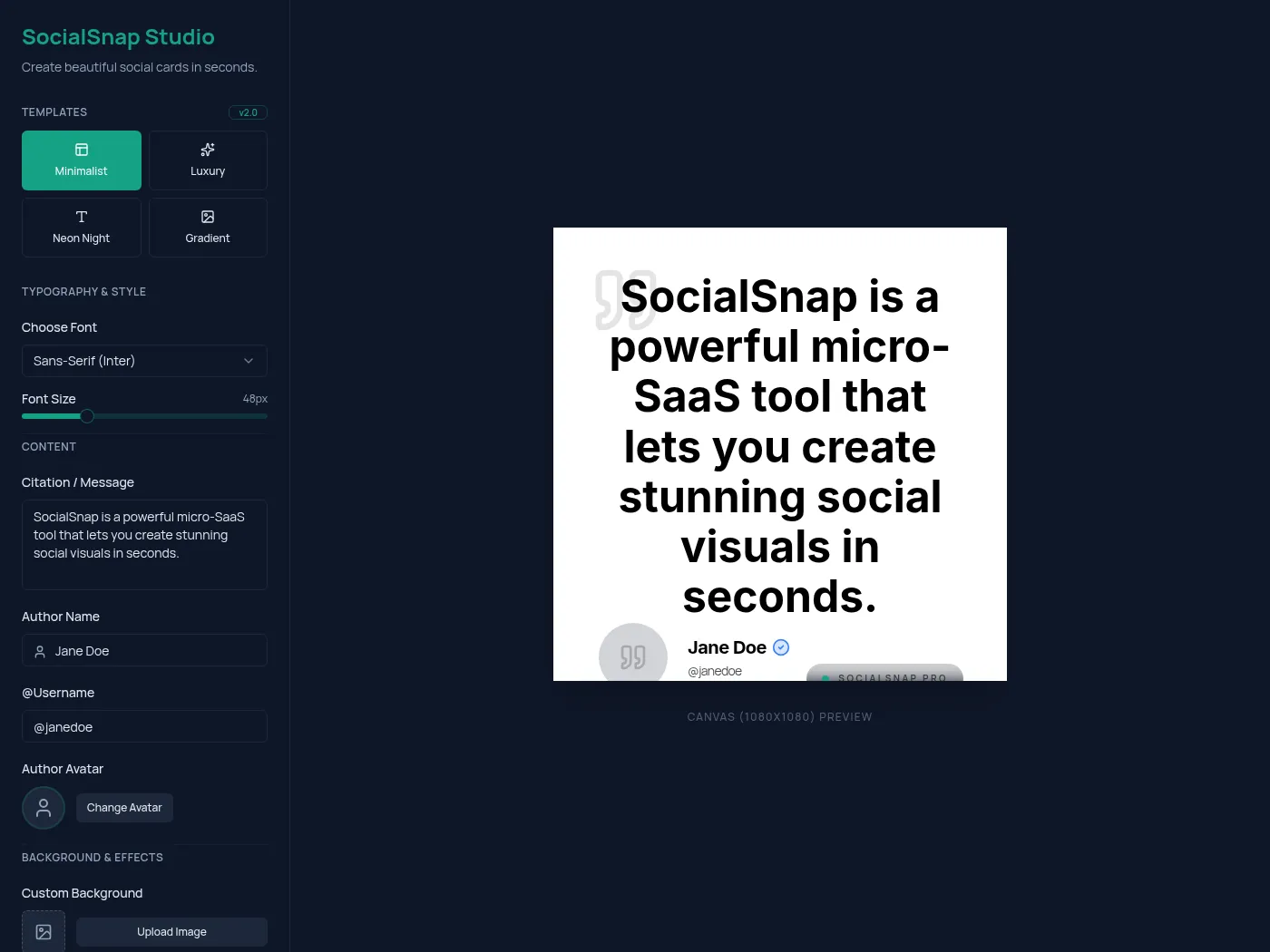 SocialSnap Studio