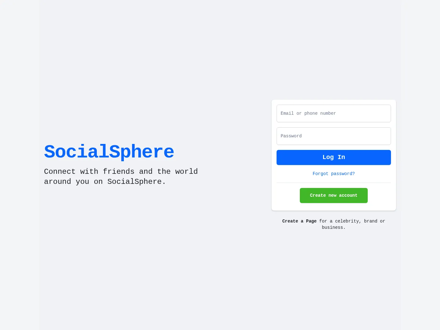 SocialSphere