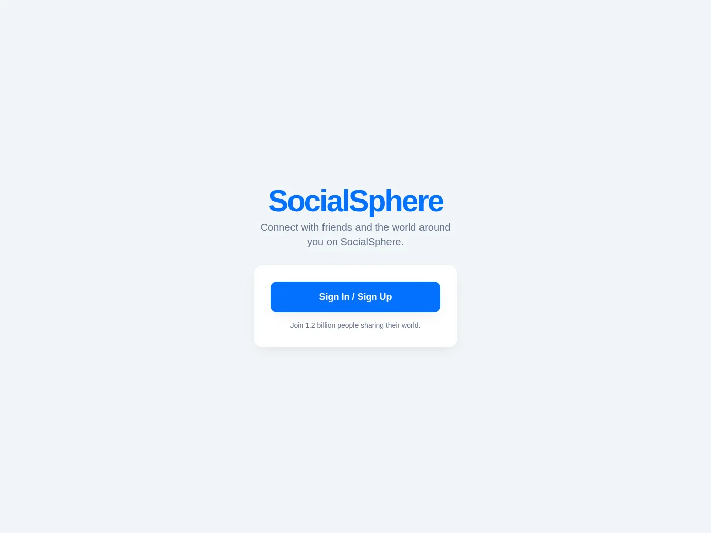 SocialSphere Network