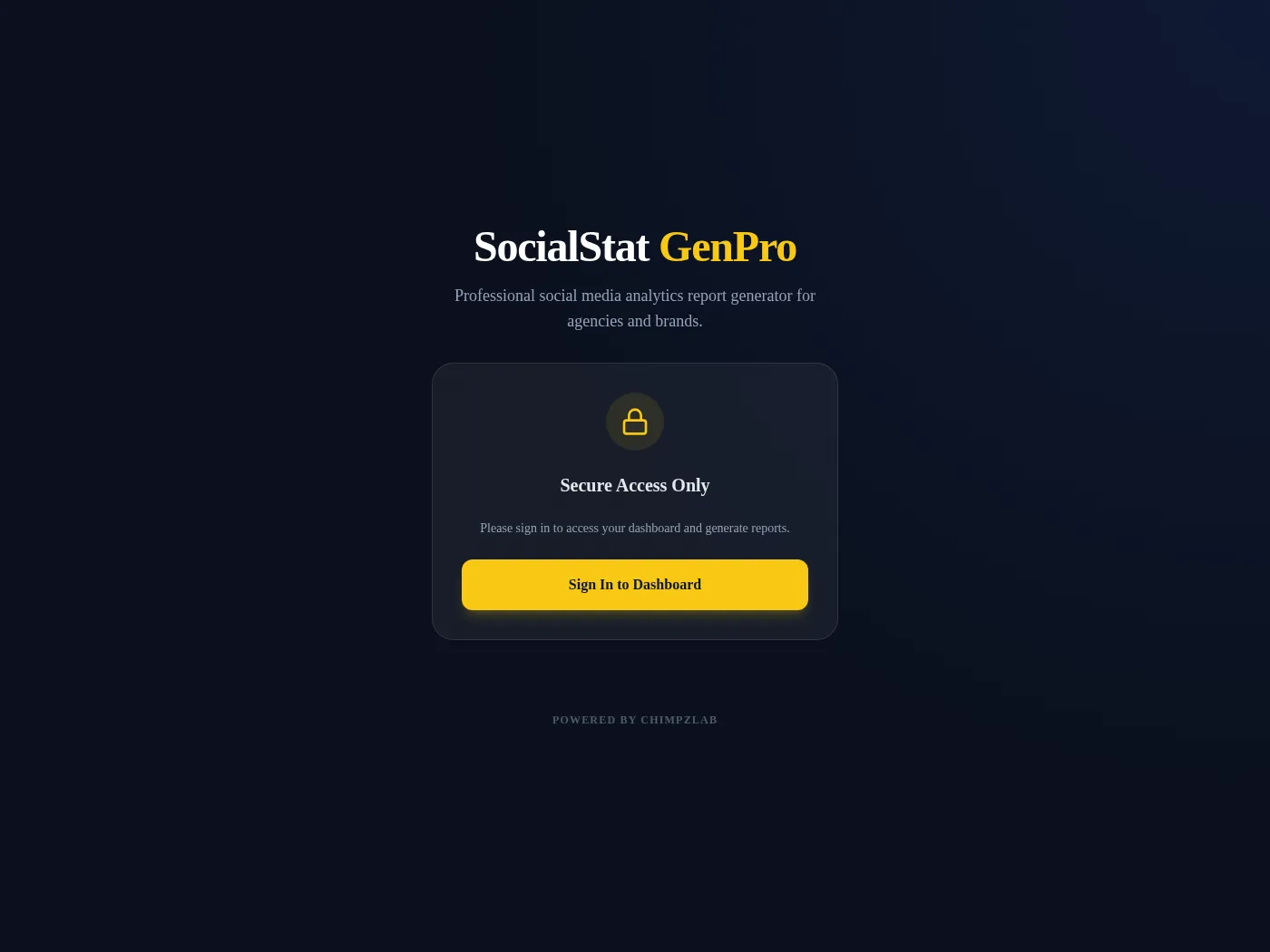SocialStat GenPro