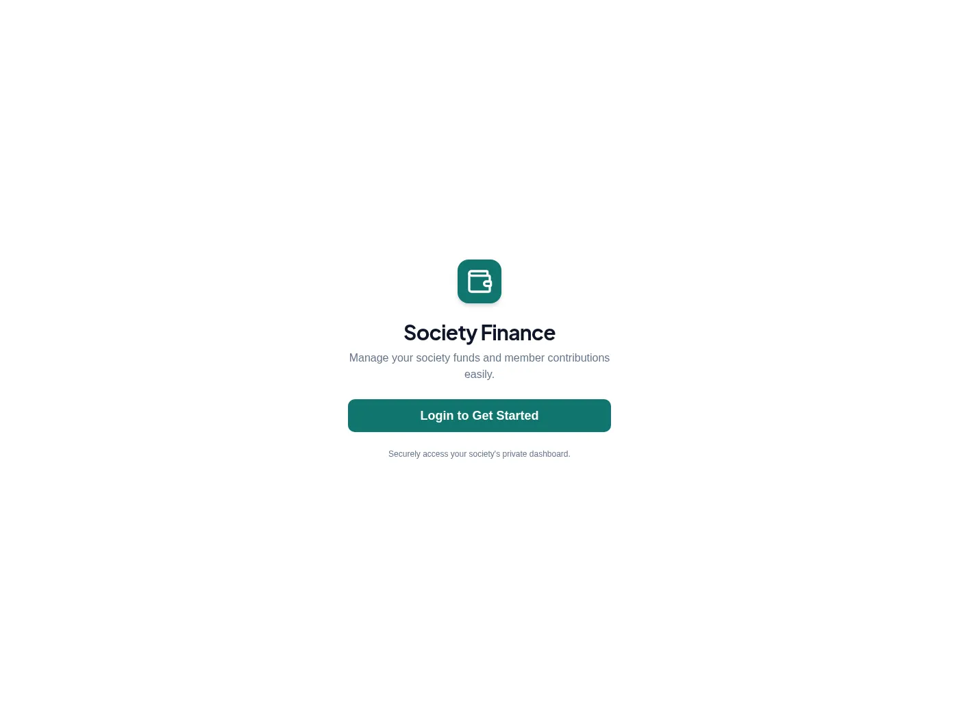 Society Finance Manager