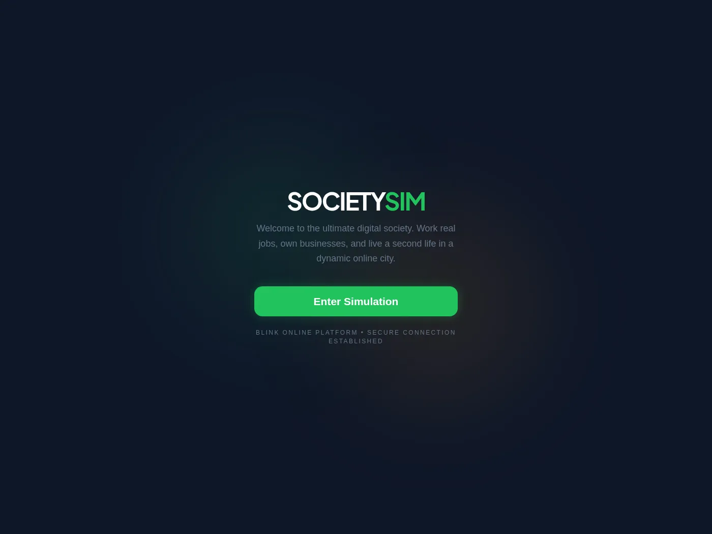 SocietySim Online World