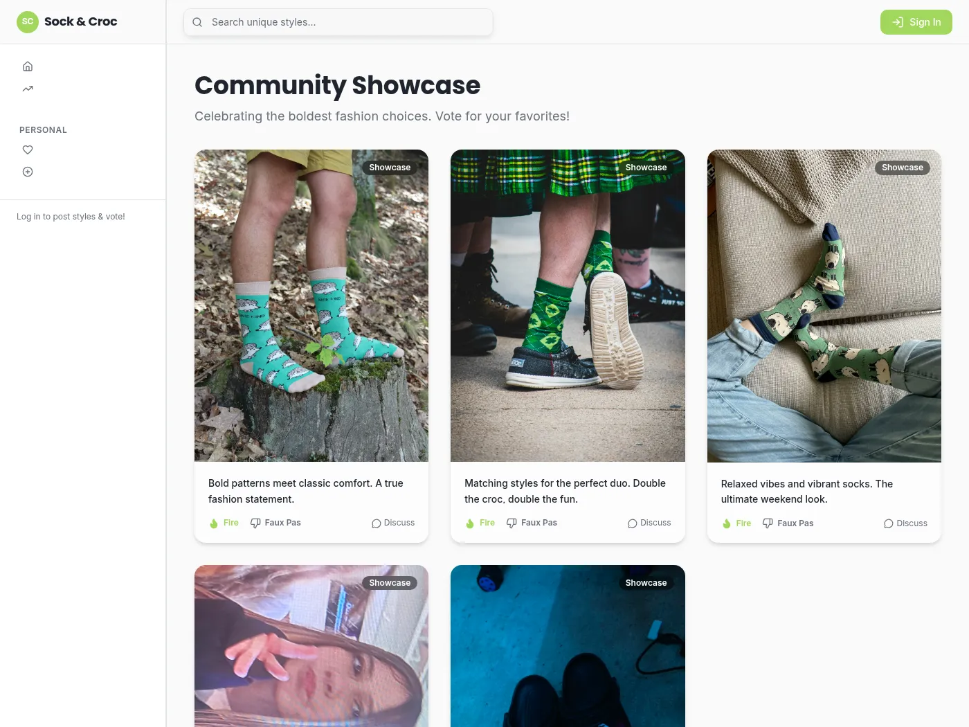 Sock & Croc Style