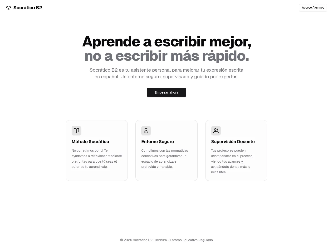 Socratico B2 Escritura