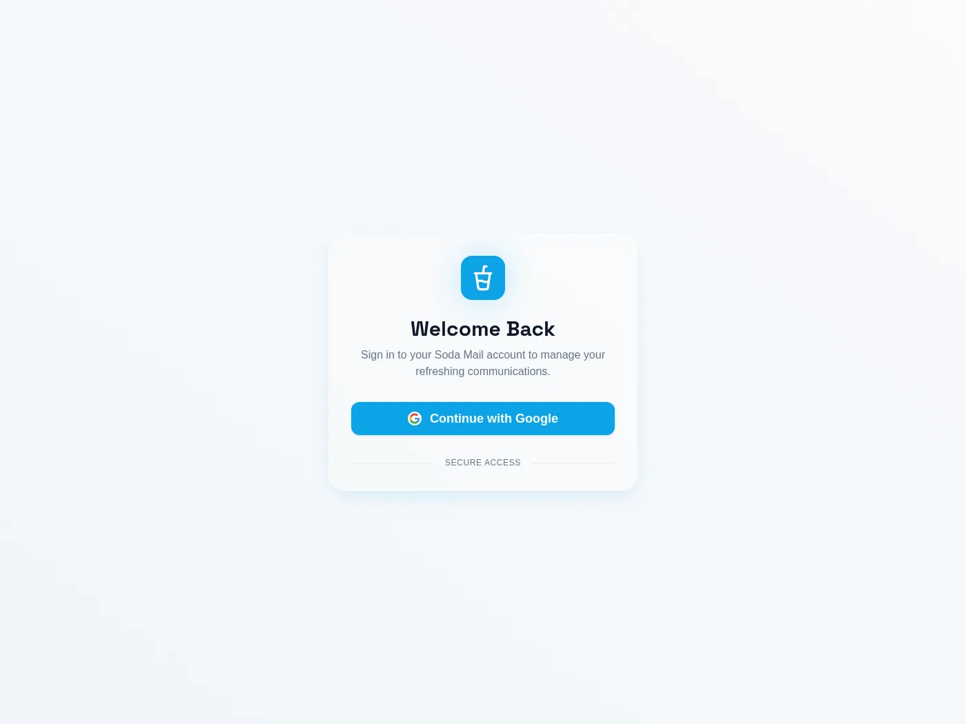 Soda Mail App