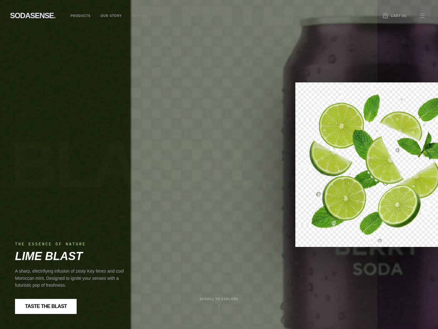 SodaSense Landing Page