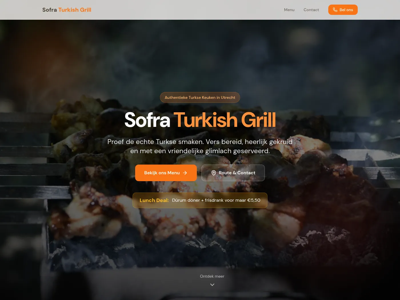 Sofra Grill Landing