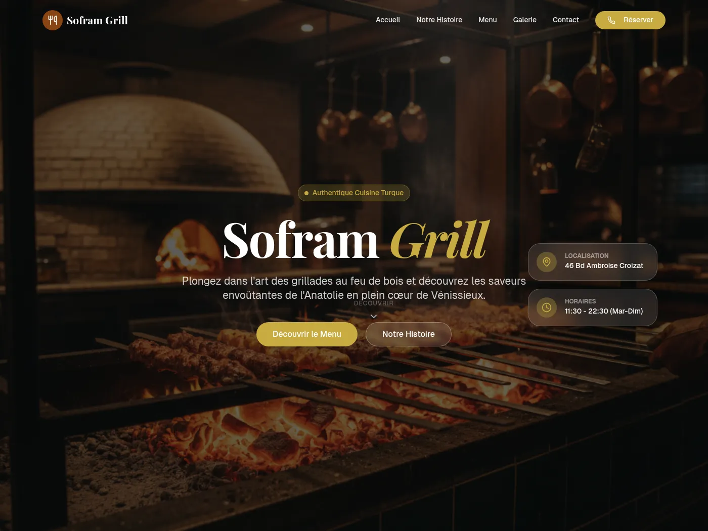 Sofram Grill Website