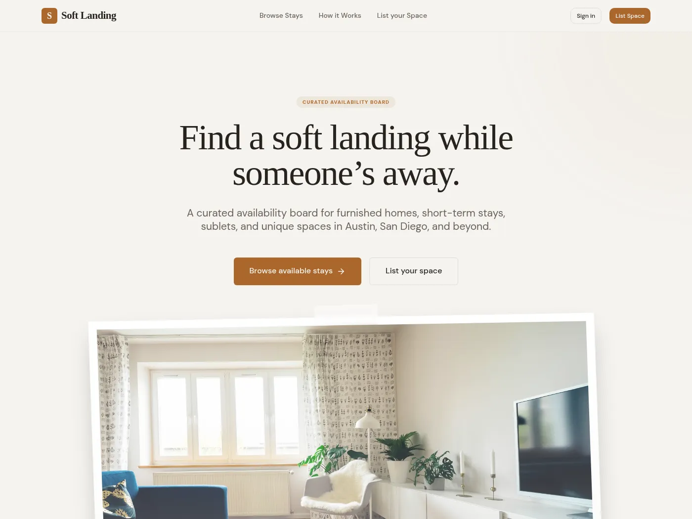 Soft Landing Rentals