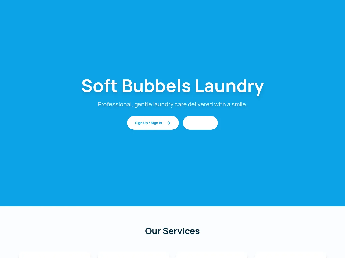 Soft Bubbels Laundry App