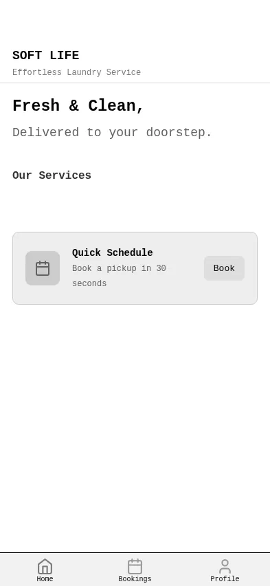 SOFT LIFE Laundry App