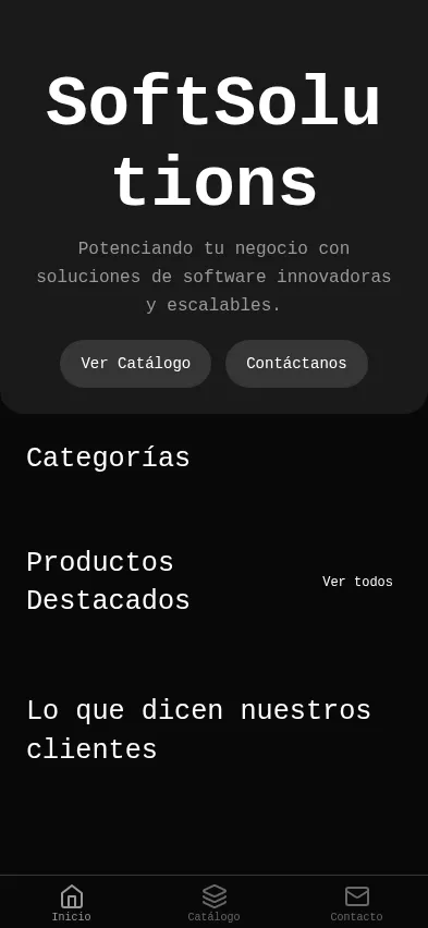 SoftSolutions Sales Site
